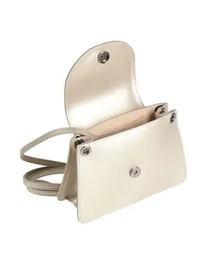 Peserico Handbag In Leather And Cotton - Gold