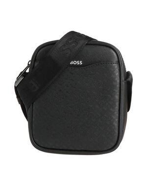 Hugo Boss Cross-body Bag Regenerated Leather, Recycled Polyamide - Black