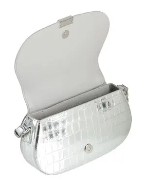 Versace Calfskin Cross Body Bag - Silver