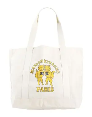 Maison Kitsuné Canvas Tote Bag With Printed Logo