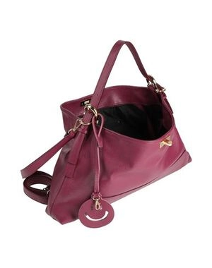 LAURA DI MAGGIO Dark Leather Tote Bag - Red