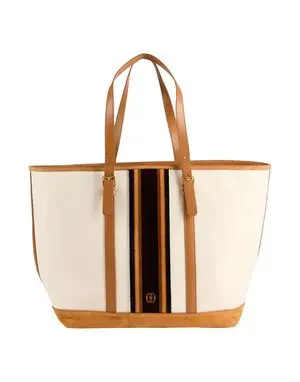 Bally Textile Fibers And Leather Shoulder Bag