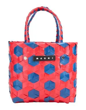 Marni Handbag Polypropylene, Leather - Red