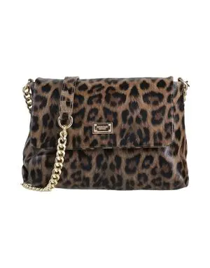 MARC ELLIS Leopard Print Leather Crossbody Bag