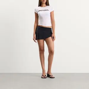PEACHY DEN Emotional" Printed T-shirt