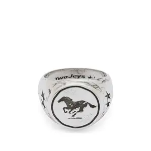TWOJEYS Galloping Signet Ring - Silver