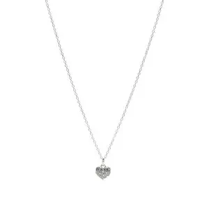 TWOJEYS All-over Heart Necklace - Silver