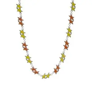 TWOJEYS Melted Stars Necklace - Yellow/orange