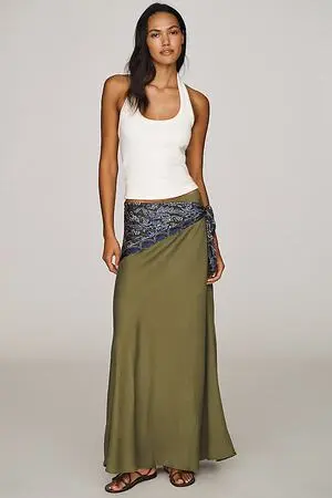 Anthropologie Tilda Maxi Skirt - Capulet Olive