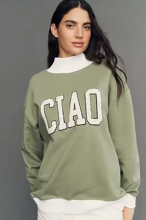 Anthropologie Cotton Fleece Sweatshirt - Ciao