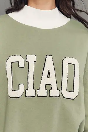 Anthropologie Cotton Fleece Sweatshirt - Ciao