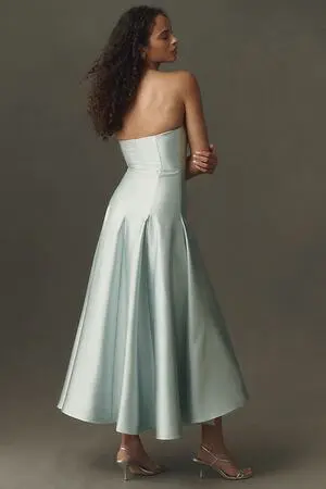 MARE MARE Strapless Drop-waist Midi Dress