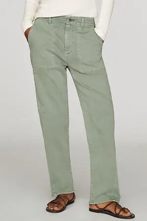 Anthropologie Ag Analeigh Mid-rise Straight-leg Pants