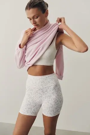 Astoria Activewear Floral Bike Shorts - Sweetpea
