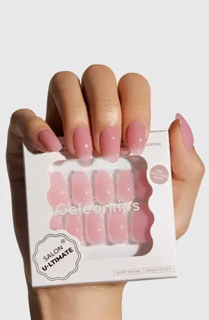 CELEBRITIPS Salon Ultimate Guava Press-on Nails - Short Round