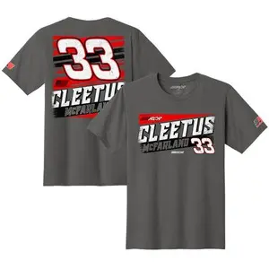 NASCAR Richard Childress Racing Team Collection Cleetus Mcfarland T-shirt - Charcoal