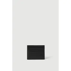 Brunello Cucinelli Brushed Leather Card Holder - Black