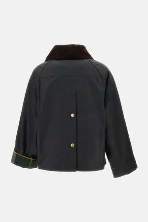 Barbour Waxed Cotton Jacket With Velvet Collar