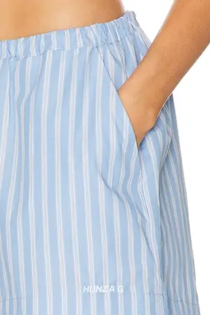 Hunza G Stripe Short - Cornflower