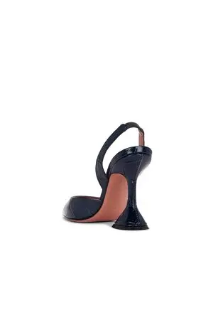 Amina Muaddi Holli 95 Slingback Pump In Navy