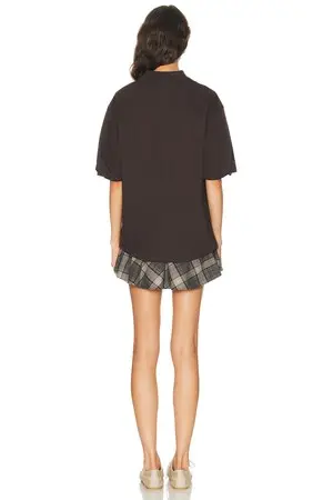 Acne Studios Eteddy Mini Dress In Brown