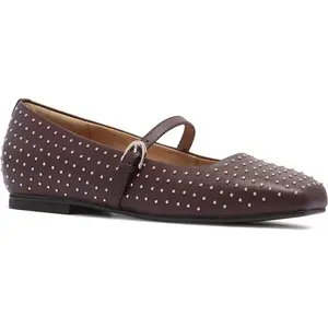 FRANKIE4 Hepburn Mary Jane Flat - Cherry Stud