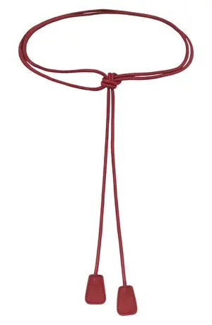 PETIT MOMENTS Faux Leather Tie Belt - Red