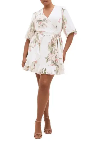 City Chic Koko Floral Minidress