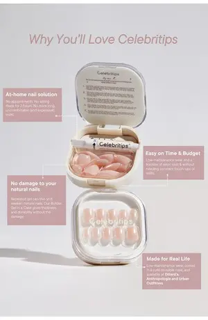 CELEBRITIPS Extra Short Oval Press-on Nails