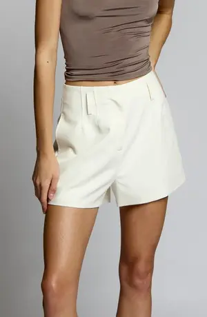 LBLC THE LABEL Milan High Waist Short - Ivory