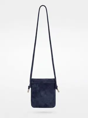 MINE BILGI Naya Suede Leather Flap Crossbody & Shoulder Bag