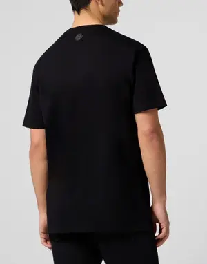 Philipp Plein Round Neck T-shirt Crown Stones - Black