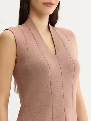 Misook V Neck Princess Seam Tank