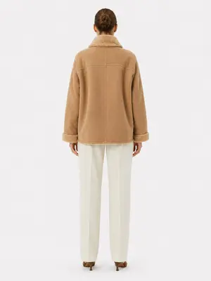 MINE BILGI Maestro Oversized Merino Curly Shearling Jacket