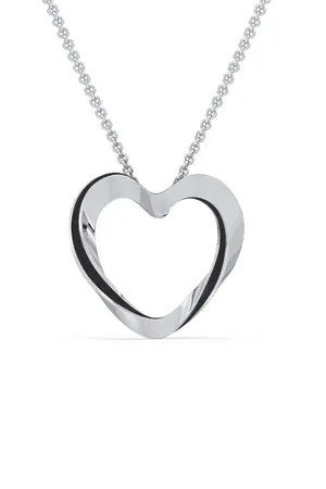 NABS AND BABS Lilo Color Heart Pendant - Black