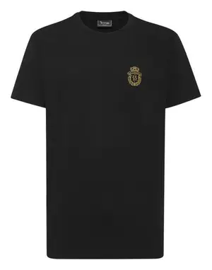 BILLIONAIRE T-shirt Round Neck Ss Crest - Black