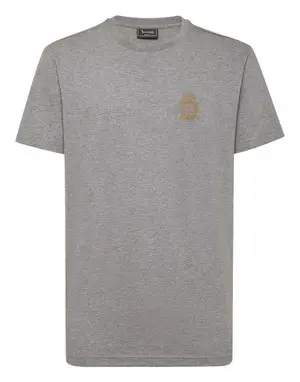 BILLIONAIRE T-shirt Round Neck Ss Crest - Grey