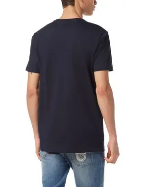 BILLIONAIRE T-shirt Round Neck Ss Crest - Navy