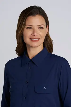 Coolibar Santorini Tunic Long Sleeve Shirt - Navy