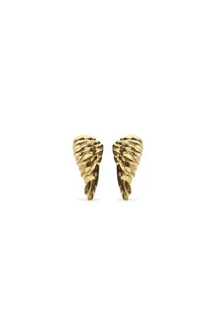 UNODE50 18k -plated Wing Earrings - Gold