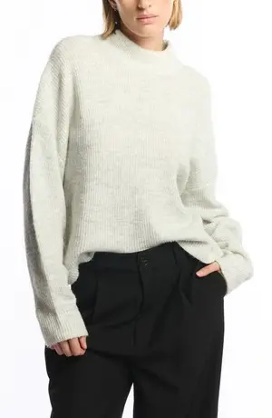 LBLC THE LABEL Nola Sweater - Light Heather Grey