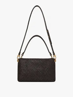 MINE BILGI Lumine Perforated Leather Shoulder & Crossbody Bag