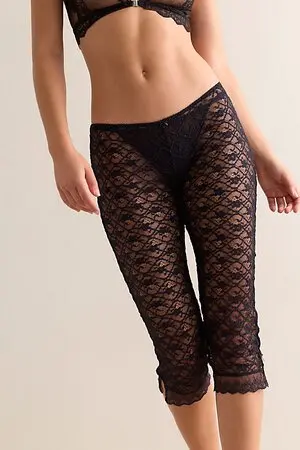 Free People Intimately Lace Capri Leggings