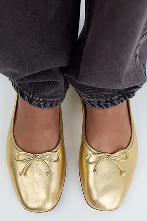 Sam Edelman Alie Ballet Flats - Amber Gold