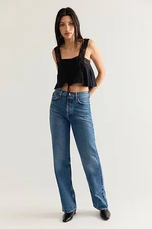 AGOLDE Ren Long Wide-leg Jeans - Chapter