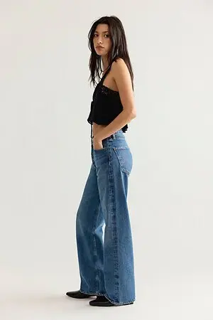 AGOLDE Ren Long Wide-leg Jeans - Chapter