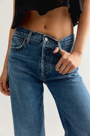 AGOLDE Ren Long Wide-leg Jeans - Chapter