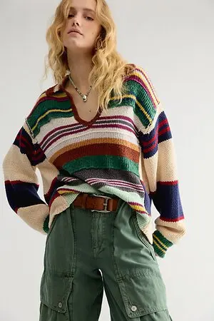 Free People Rowhouse Knit Pullover