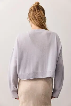 Free People Ottilie Cashmere Cardigan - Arctic Ice