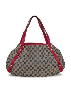 Gucci Abbey Shoulder Bag In Brown,red - Blue